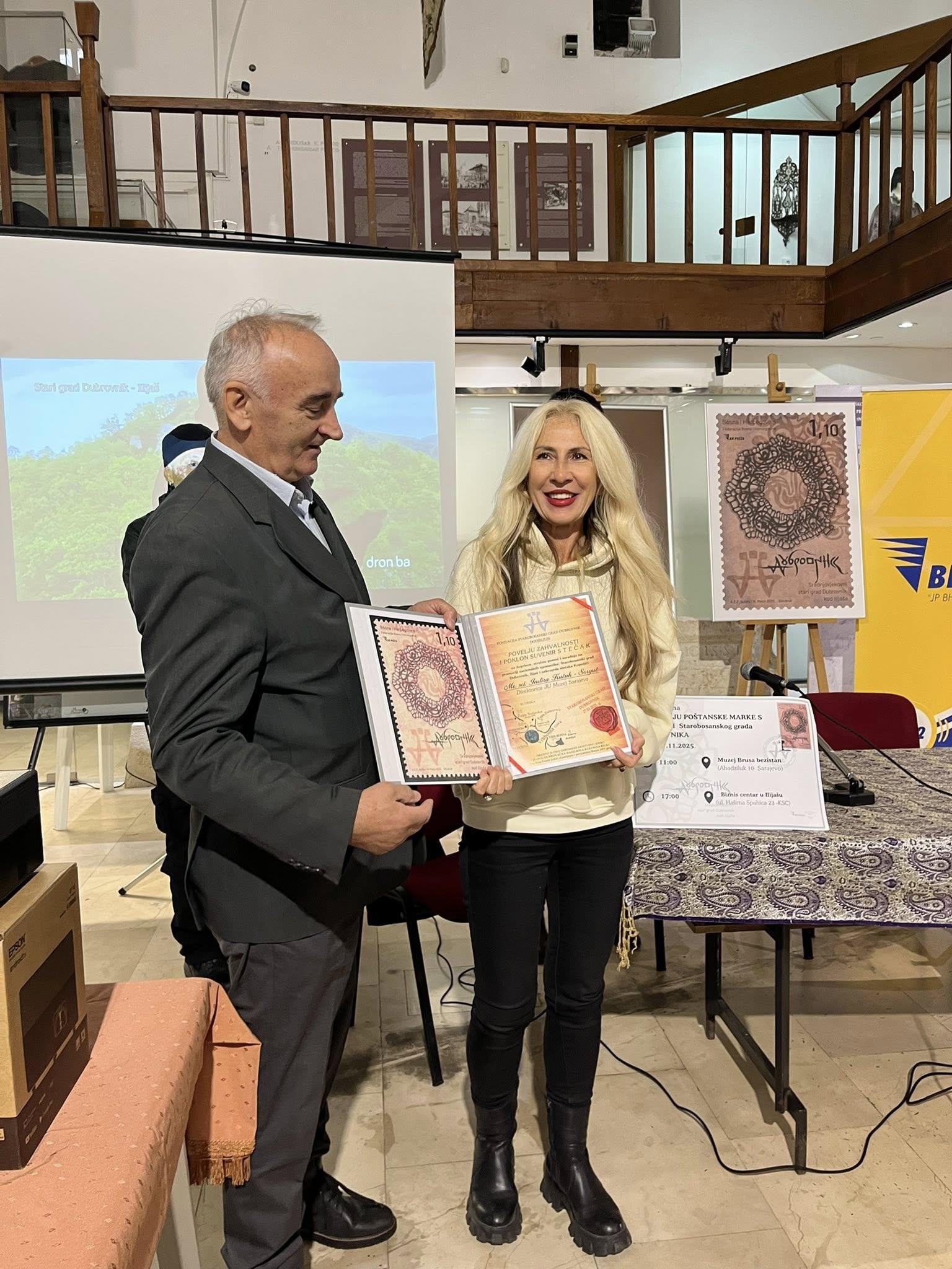 Promocija poštanske marke u Brusa bezistanu - Muzej Sarajeva
